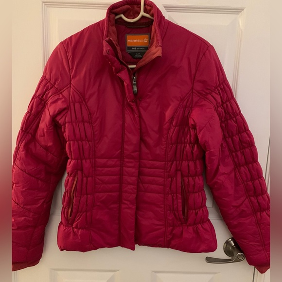 Merrell | Jackets & Coats | Merrell Hot Pinkraspberry Colored Puffer ...